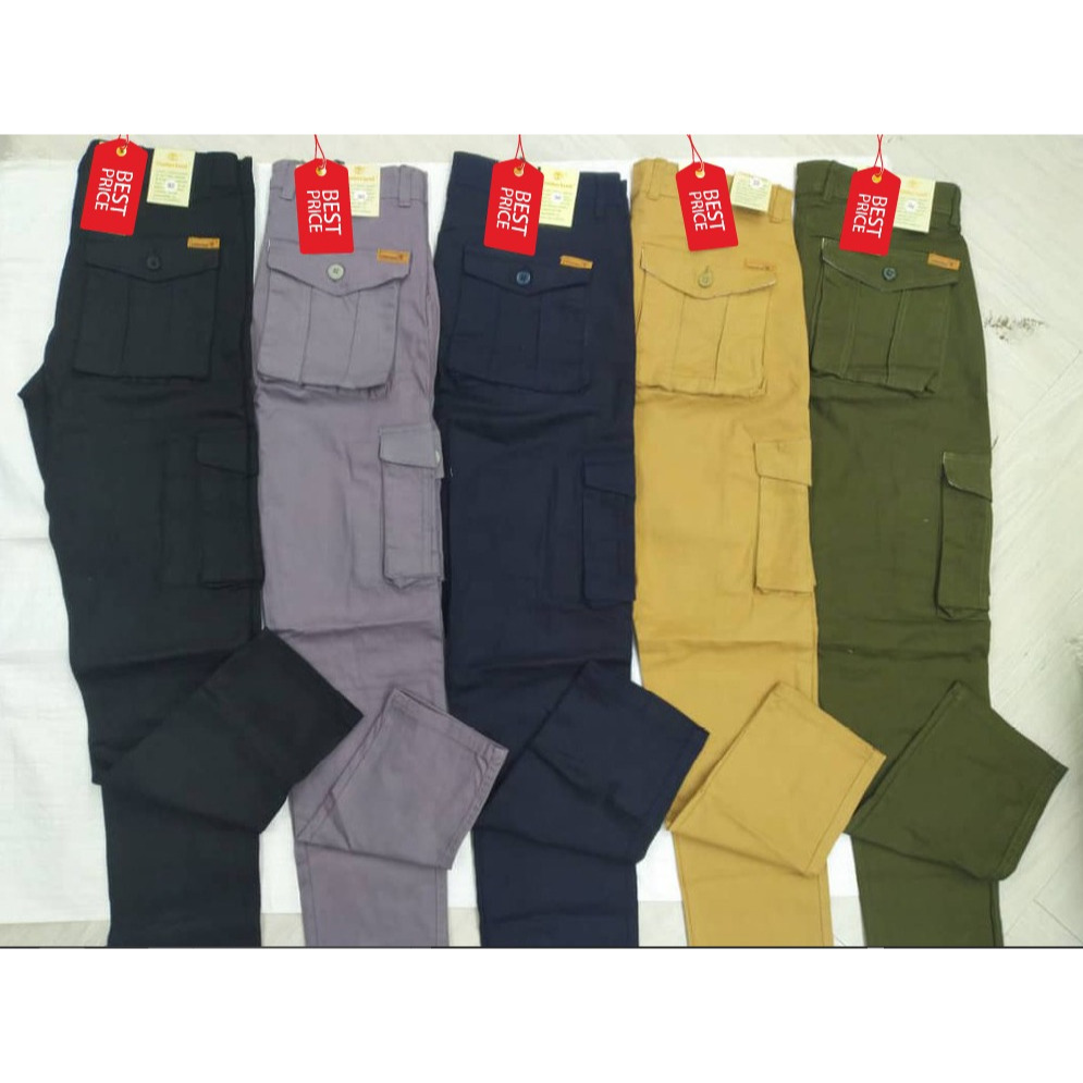 💥💥 Seluar Kargo 6 Poket Kain Tebal Cargo slack Pant Multi Pocket Seluar ...