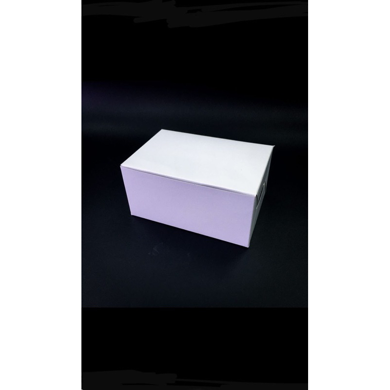 Paper Cake Box / White / Brown / Cake Box 4x6x3 / 1 slice Cake Box ...