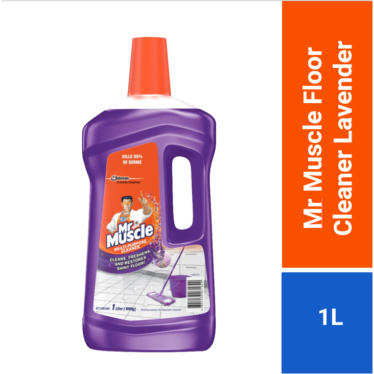 Mr Muscle Floor Cleaner Lavender (1L) | Shopee Malaysia