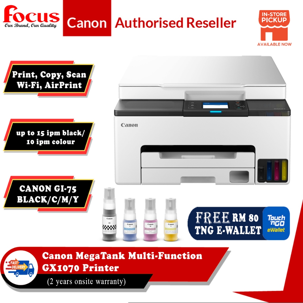 MAXIFY GX1070 MegaTank Wireless All In One Printer [Print,Scan,Copy ...