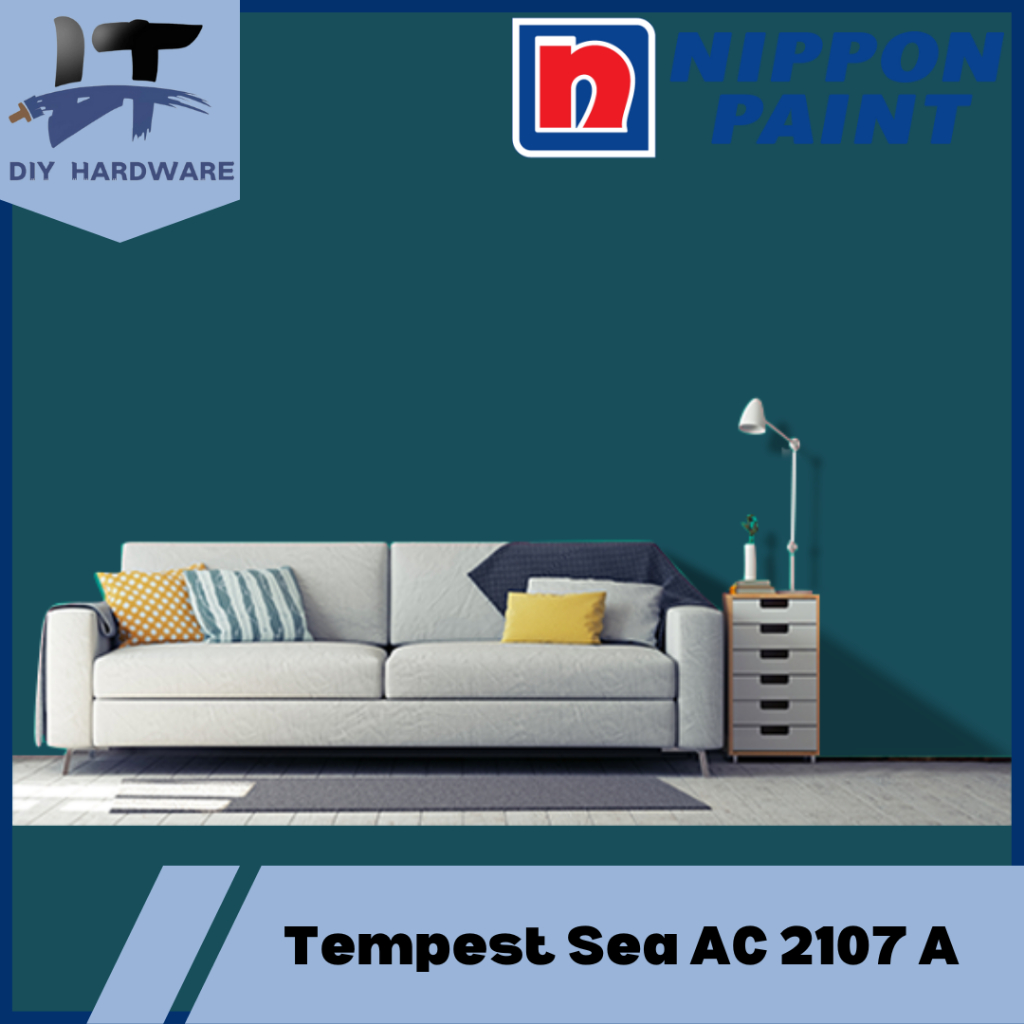 1L / 5L Nippon Paint Tempest Sea AC 2107 A For Interior Wall Paint ...
