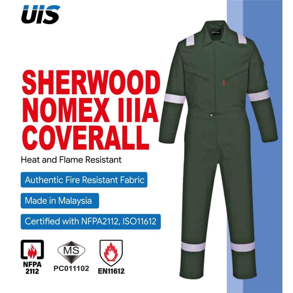 Sherwood Nomex IIIA DARK GREEN Original Fire Resistance Coverall/BAJU ...