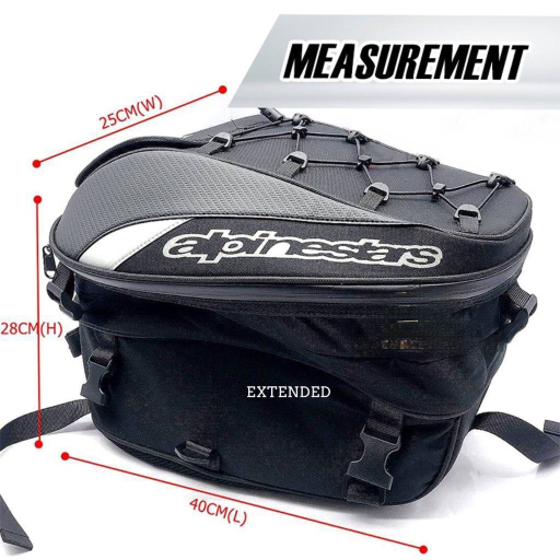 BAG SEAT TAIL BAG MOTORCYCLE HELMET BAG WITH RAIN COVER ER6 XJ6 MT09 ...