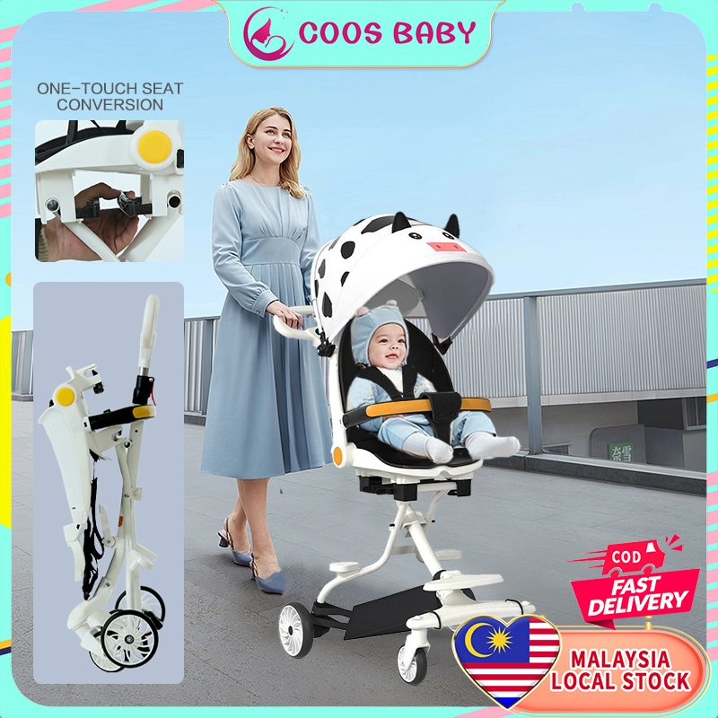 Baby stroller travel 2 way facing Lightweight Stroller 4 wheels Ultra ...