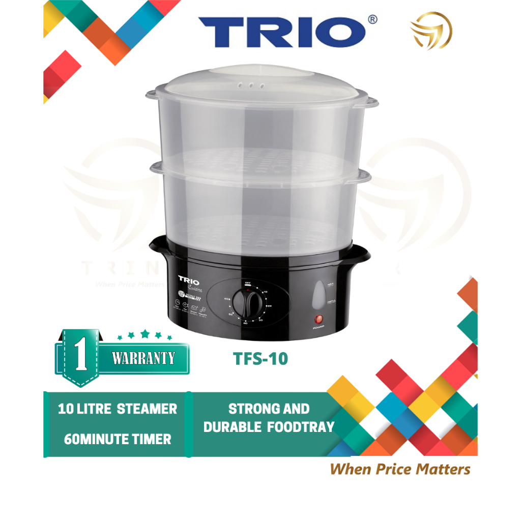 TRIO FOOD STEAMER 10L TFS-10 / MORGAN FOOD STEAMER (12L) MFS-MC12L MFS ...