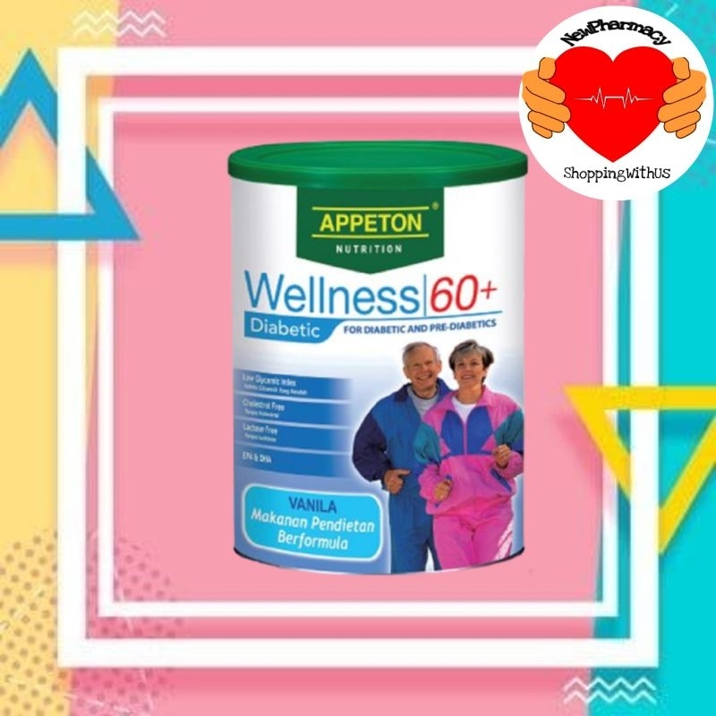 Appeton Nutrition Wellness 60+ Diabetic Vanilla 900g (Exp-12/2025 ...