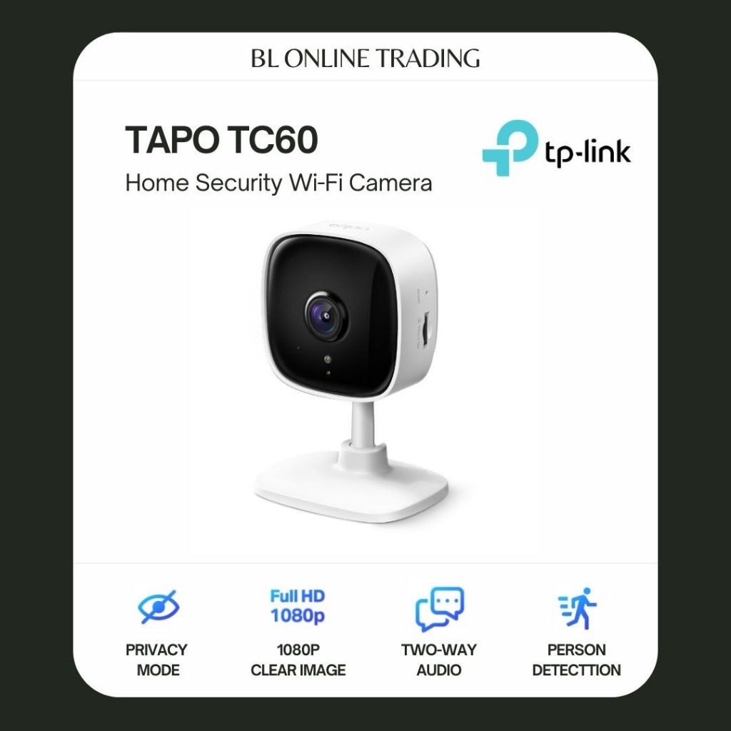 Tp-Link Tapo TC60 WIFI CCTV Home Security IP Camera | Shopee Malaysia