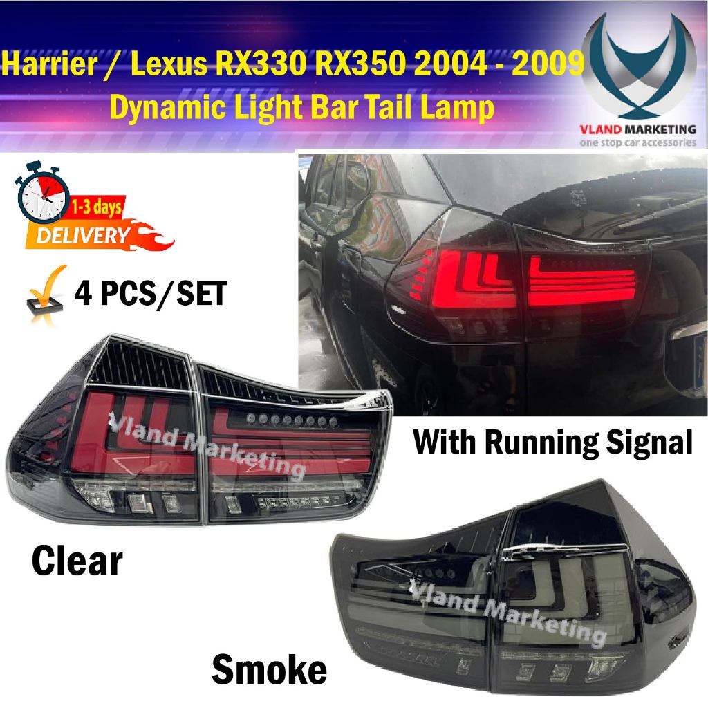 Toyota Harrier / Lexus RX330 RX350 2004 - 2009 Dynamic Light Bar Tail ...