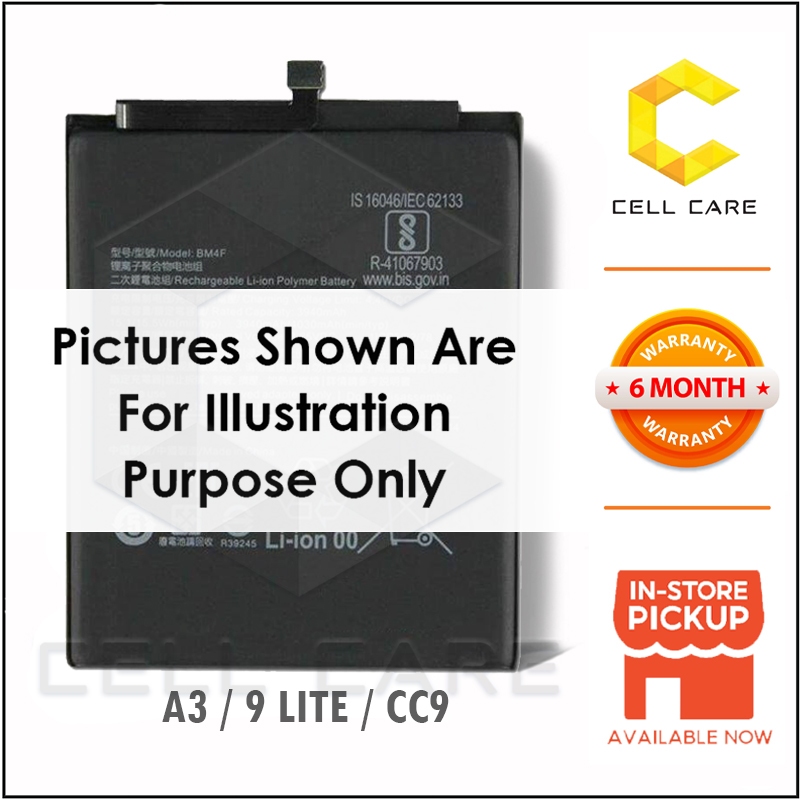 Battery Compatible For MII A3 / MII 9 LITE / CC9 BM4F (4030 mAh) | Shopee Malaysia