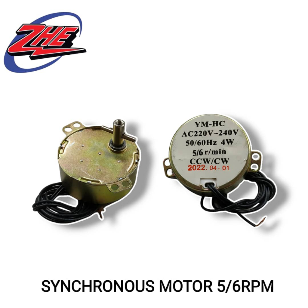 YM-HC MICROWAVE OVEN SYNCHRONOUS MOTOR MICROWAVE MOTOR 5/6RPM 240VAC CW ...