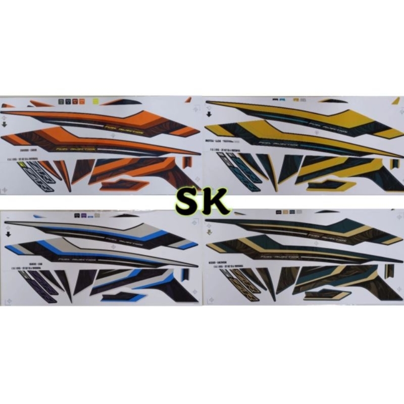 YAMAHA YSUKU Y15 Y15ZR LC150 (11) LIMITED EDITION STRIPE BODY COVER ...