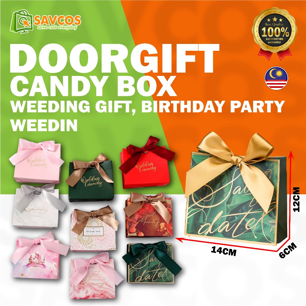 LUXURY DOORGIFT GOODIES CANDY BOX WEDDING GIFT BIRTHDAY PARTY 5 ...