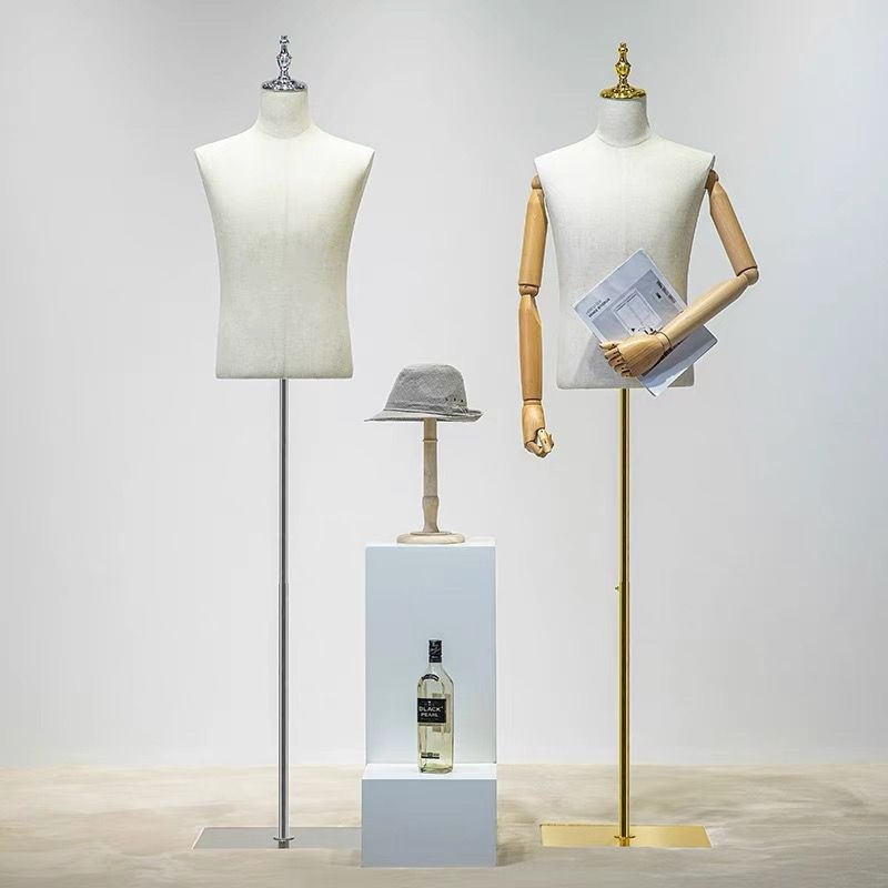 Clothing store model props male bust display rack men's clothing store ...