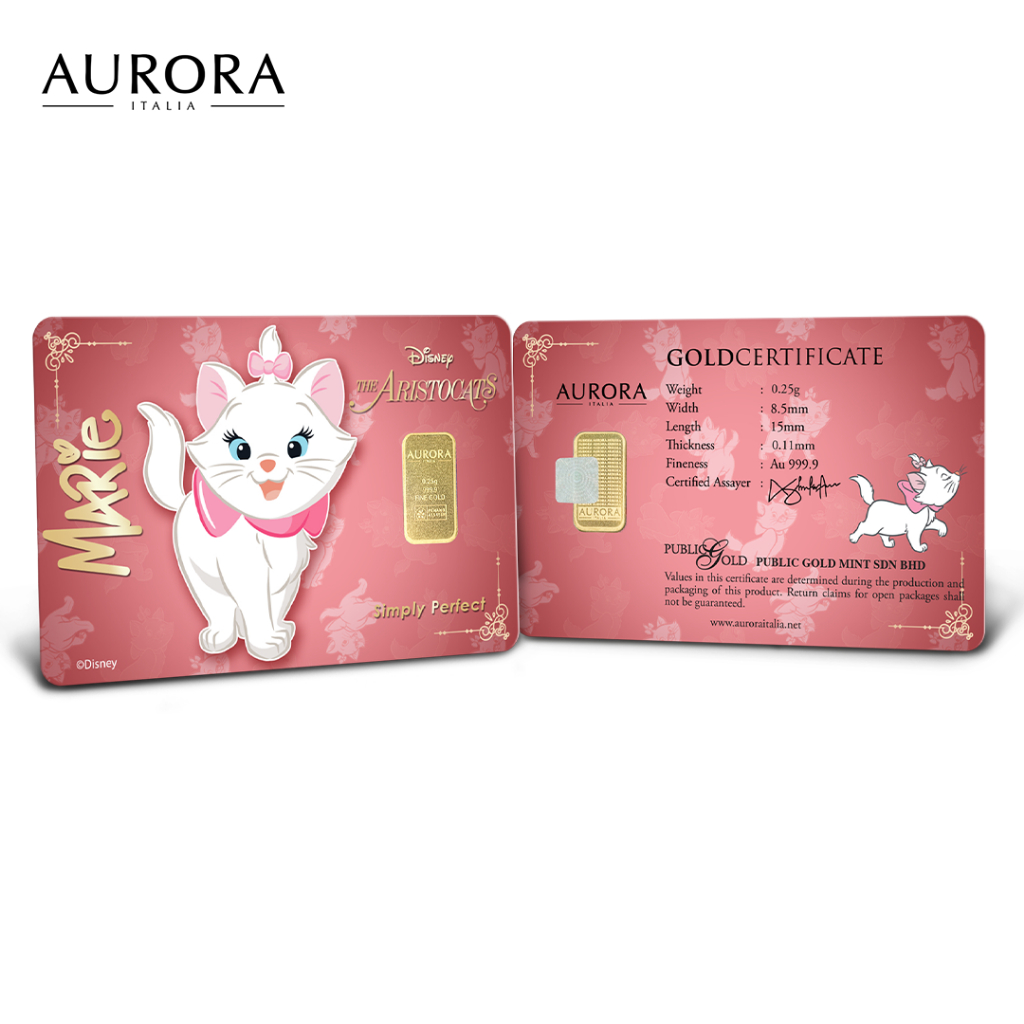 DISNEY X AURORA ITALIA (0.25g) 999.9 The Aristocats Marie Limited ...