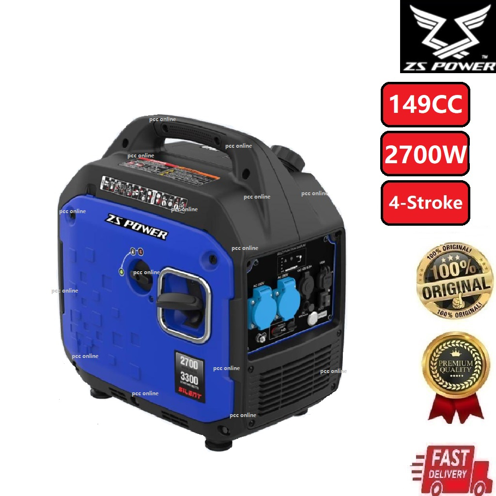 ZS POWER BHQ3300 2900Watt/2.9KW Inverter Silent Petrol Generator ...