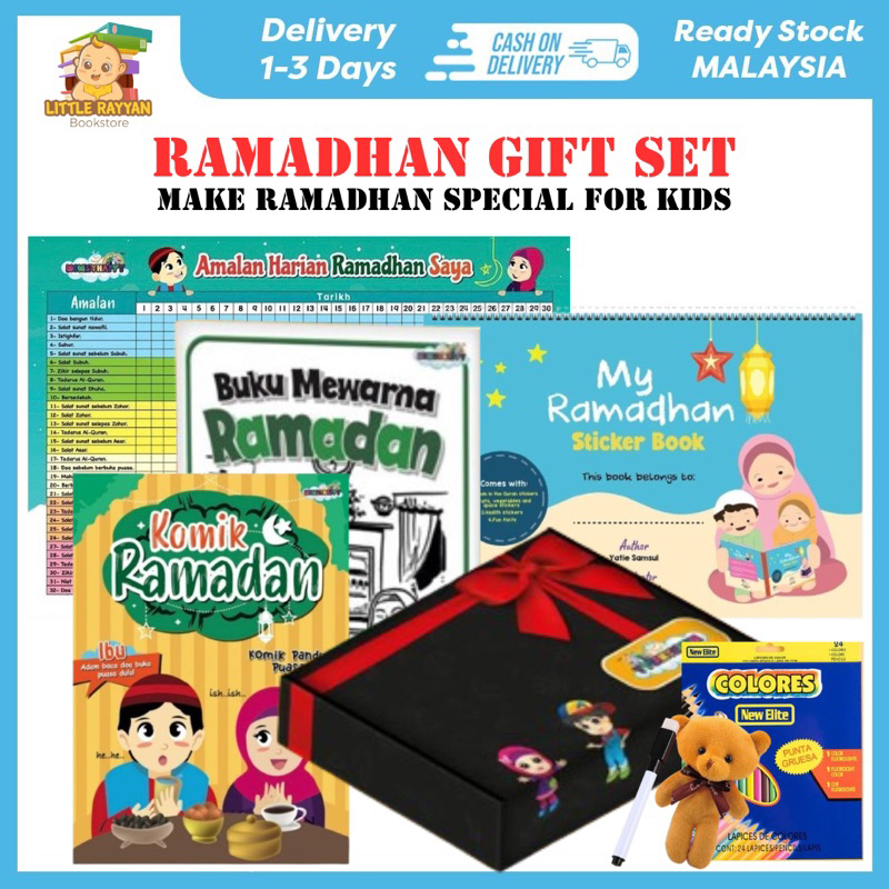 GIFT SET PERSEDIAAN RAMADHAN UNTUK KANAK-KANAK | BELAJAR PUASA ...