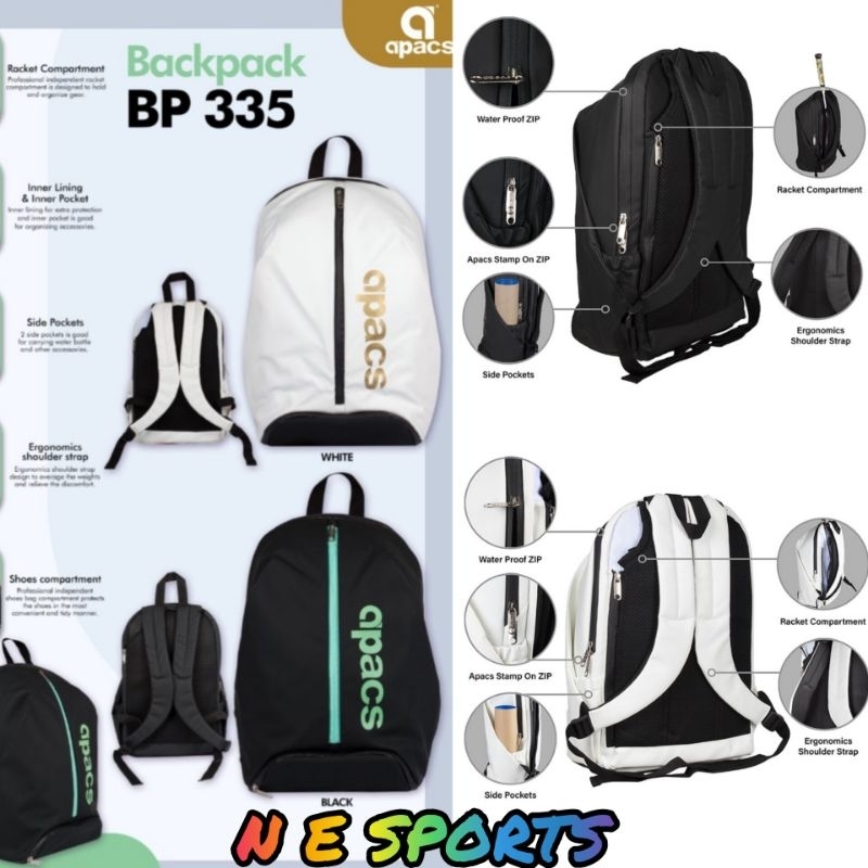 Apacs Backpack BP335 BP326-XL BP221 (Waterproof) | Shopee Malaysia