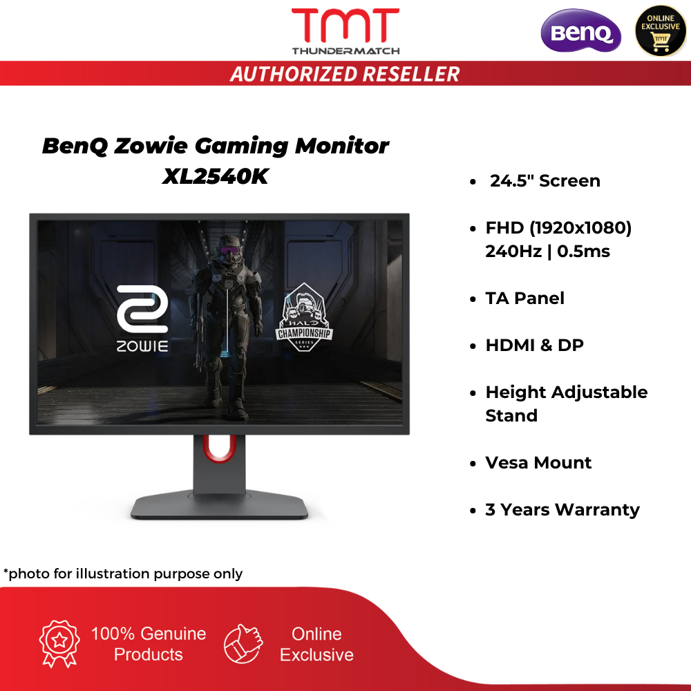 BenQ Zowie Gaming Monitor XL2540K | 24.5 " | 0.5ms | TN Panel ...