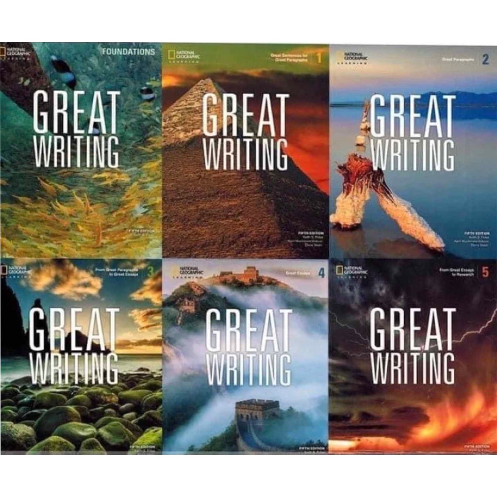 Great Writing 6 volumes of national geographic textbooks for junior and ...