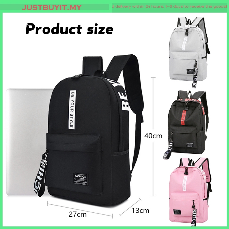 Backpack Canvas Large Capacity Junior High School Students fashion ...