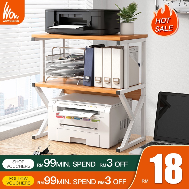 Printer Rack Multi-Layer Printer Shelf Desk Organizer Document Rack ...