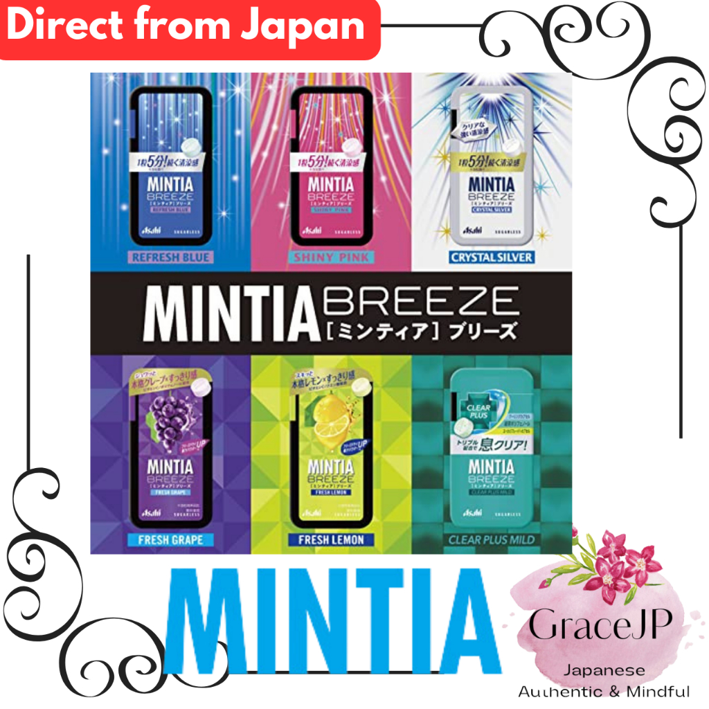 【Direct from Japan】 Asahi Group Foods Mintia Breeze 30 tablets 6 types flavor | Shopee Malaysia