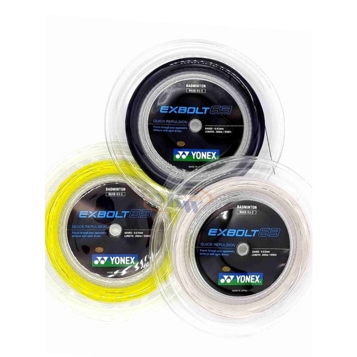 Yonex Exbolt 63 (0.63mm) & 65 (0.65mm) String (Roll 200m) | Shopee Malaysia