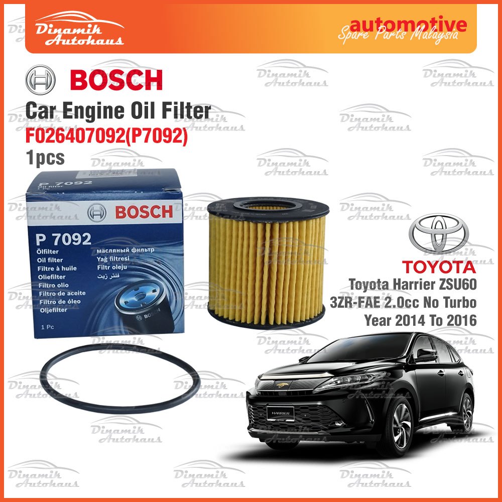 Toyota Harrier ZSU60 3ZR-FAE 2 None Turbo Car Engine Oil Filter Penapis ...