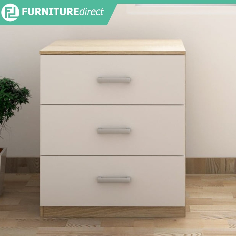 Furniture Mart AXIS MEMPHIS 60cm wide 3 drawer chest / laci 3 tier ...