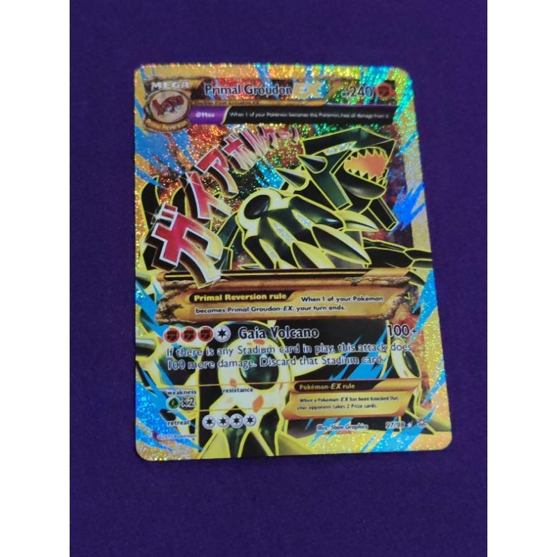Primal Groundon EX Pokémon 日本動漫 TCG gold tier | Shopee Malaysia