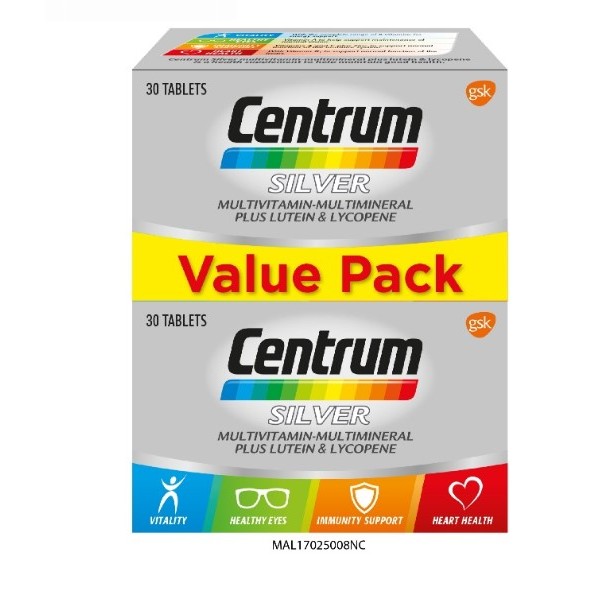 CENTRUM SILVER MULTIVITAMIN TABLET 30SX2 EXPIRY 2025/05 | Shopee Malaysia