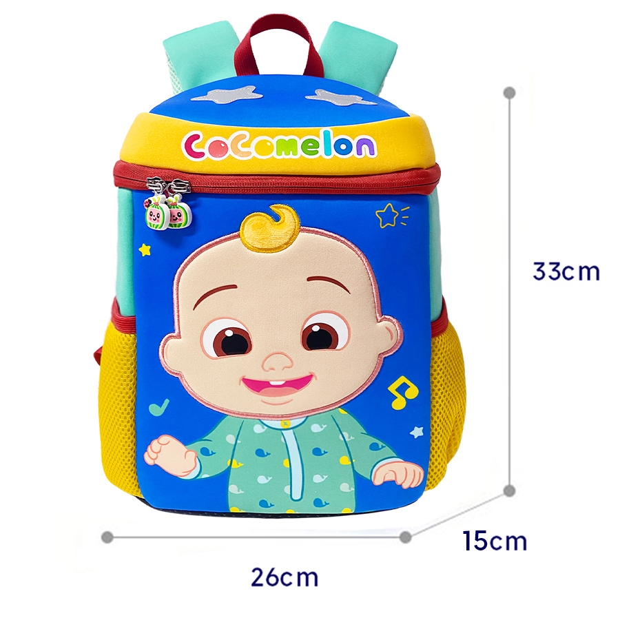 Kidztime Kids Children Cocomelon Design Barrel Backpack Preschool ...
