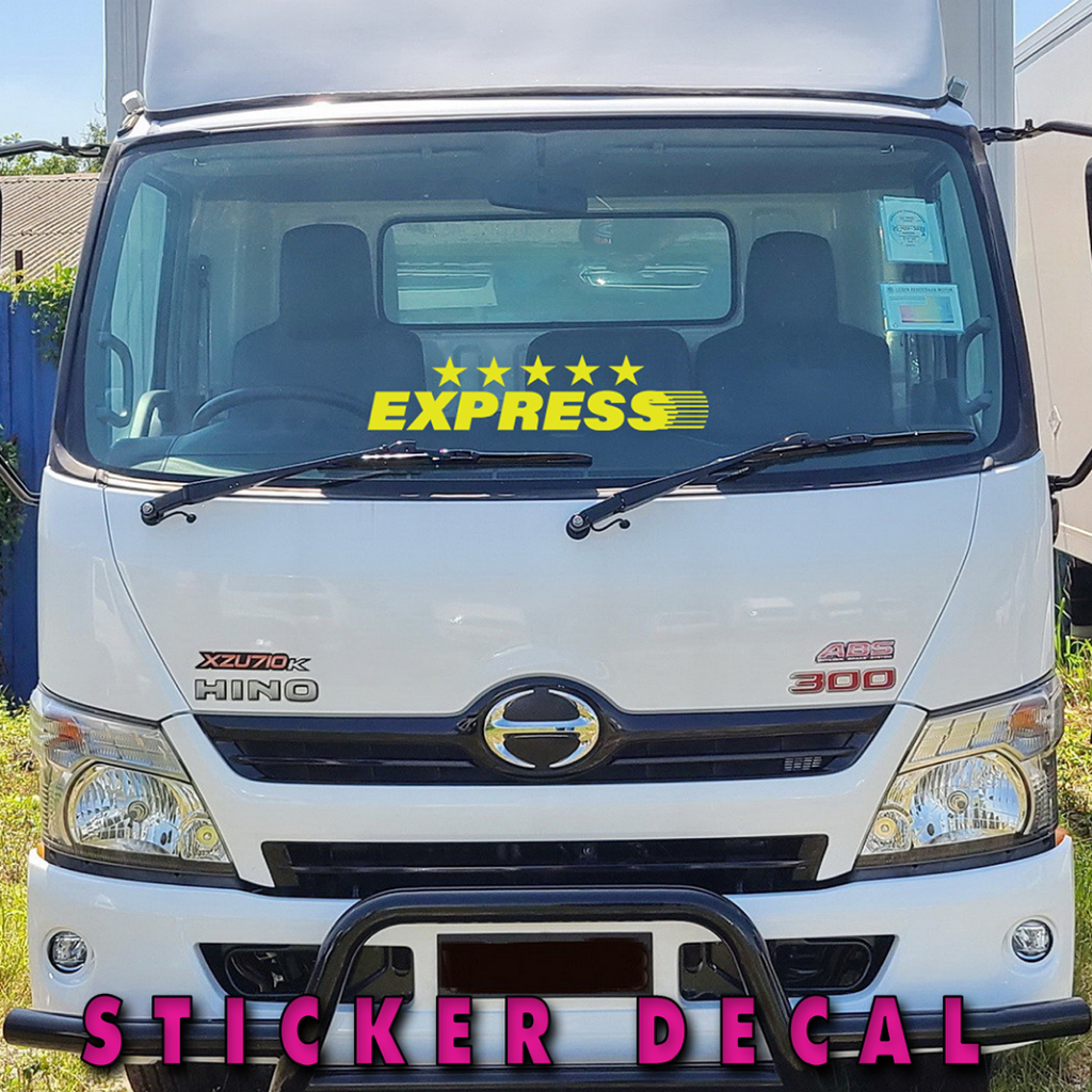 Lorry Custom Stickers Express Stars Windshield Lori Trick Vinyl Decal ...
