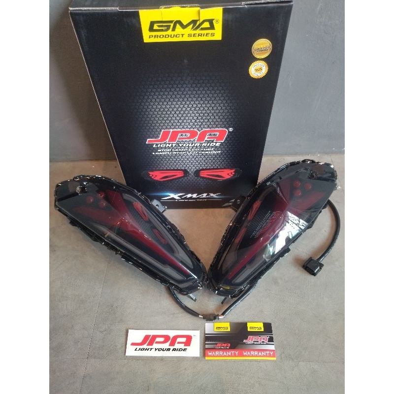 XMAX V2 JPA X-LINE (WHITE RED)FULL LED TAIL LAMP REAR BRAKE LIGHT SMOKE ...