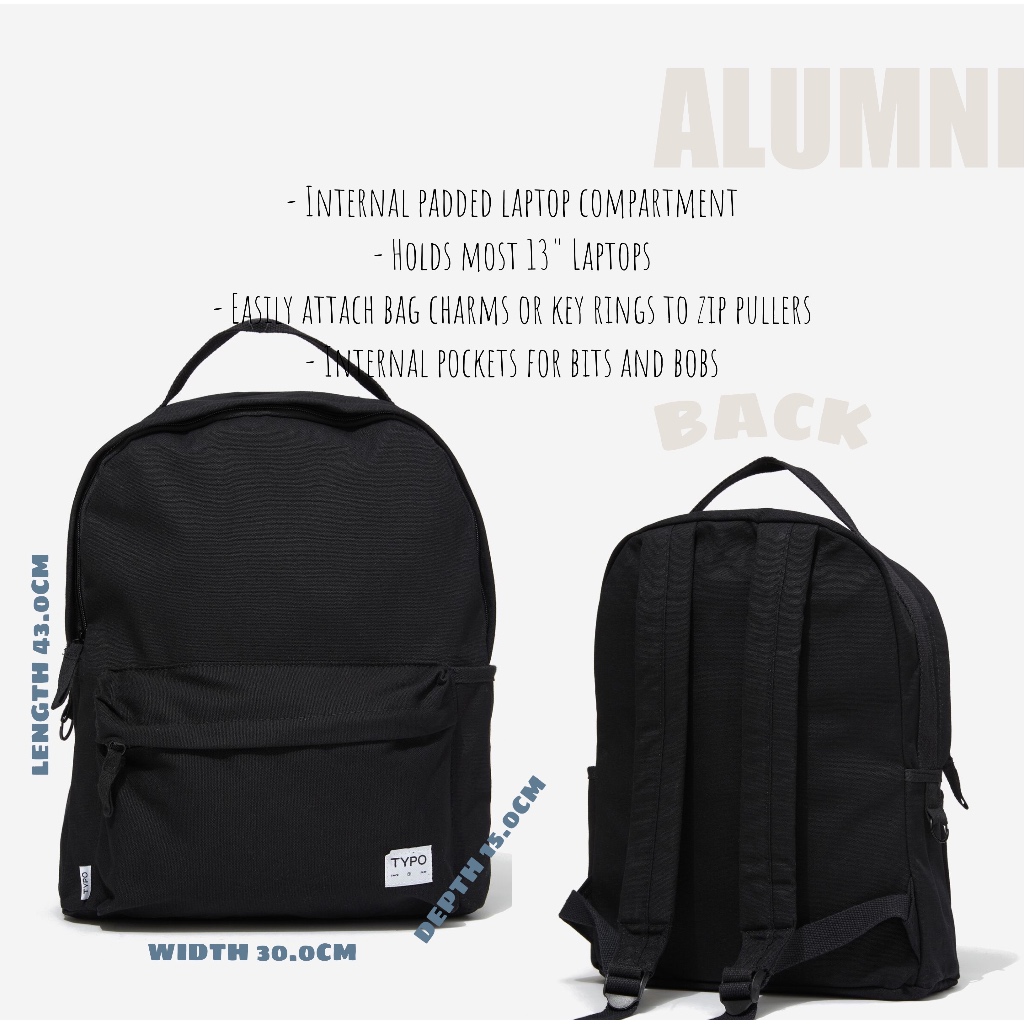 TYPO Backpack / Alumni Backpack & Off The Grid Backpack/ School & Work ...