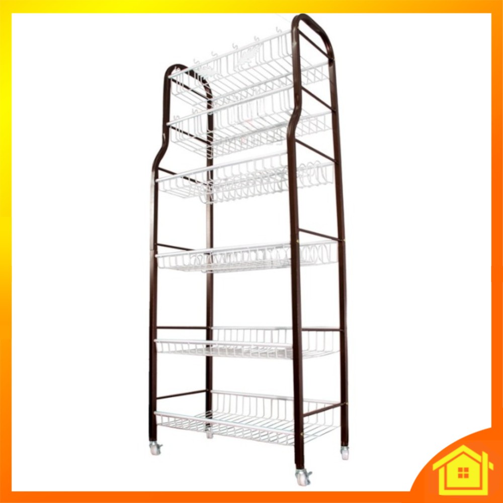 6 Tier Kitchen Dish Rack Drain Bowl Plate Multipurpose Rak 6 Tingkat ...