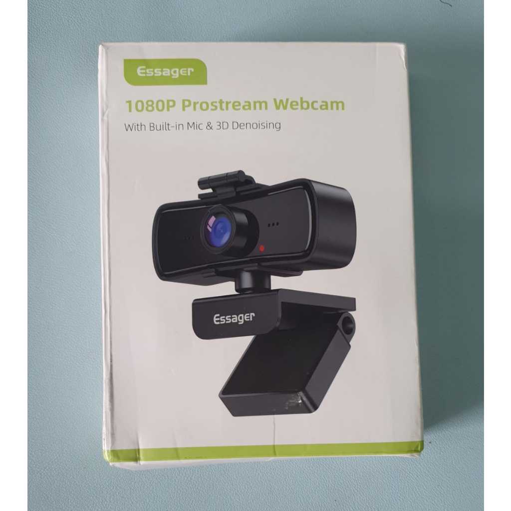 Essager 1080P Prostream Webcam with Built-in Mic & 3D Denoising ...