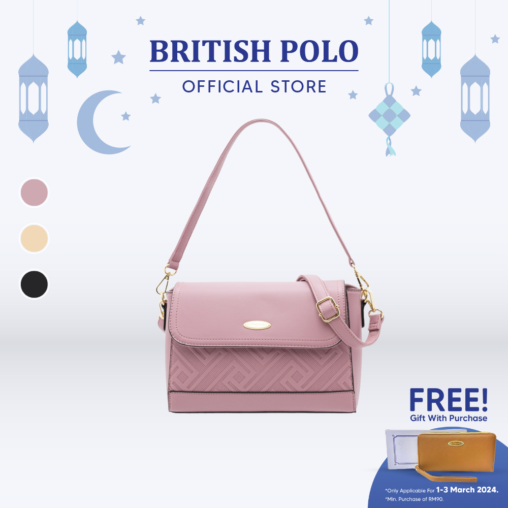 British Polo Vida Ladies Crossbody Sling Pouch Bag Compartment Beg ...