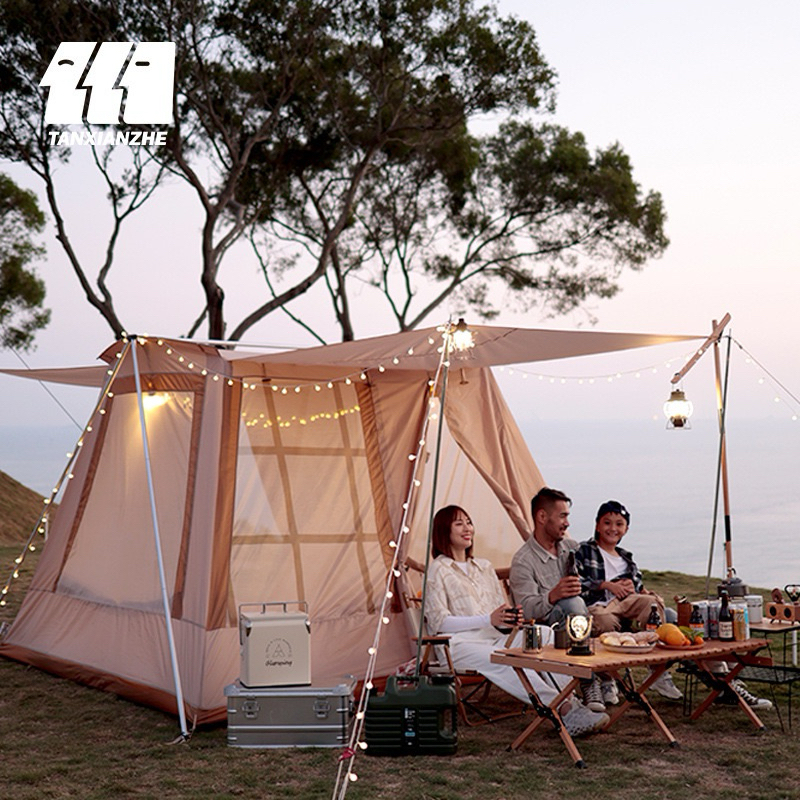 TanXianZhe Black Coating Spring tent (1140)outdoor camping thickened ...