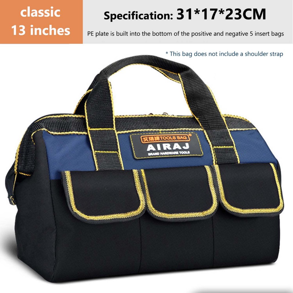 Heavy duty Electrician 13/17/19/21 inch Tool Bag workpro multi pocket ...