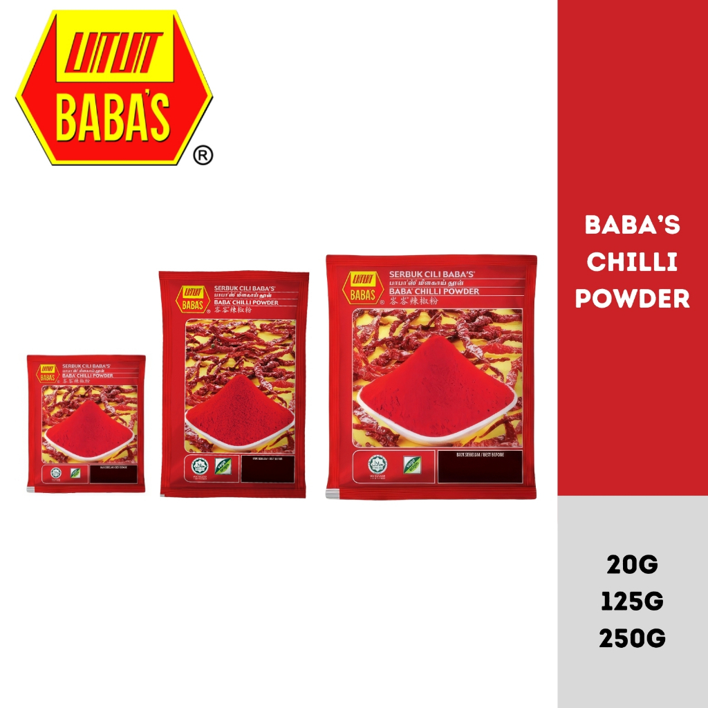 BABA'S Serbuk Cili 20g 125g 250g | Shopee Malaysia