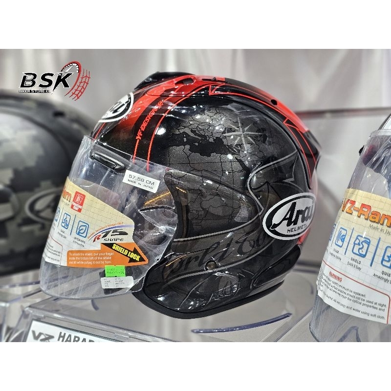 Original Arai Vz Ram Open Face Helmet - Come With 1 Year Warranty | Shopee Malaysia