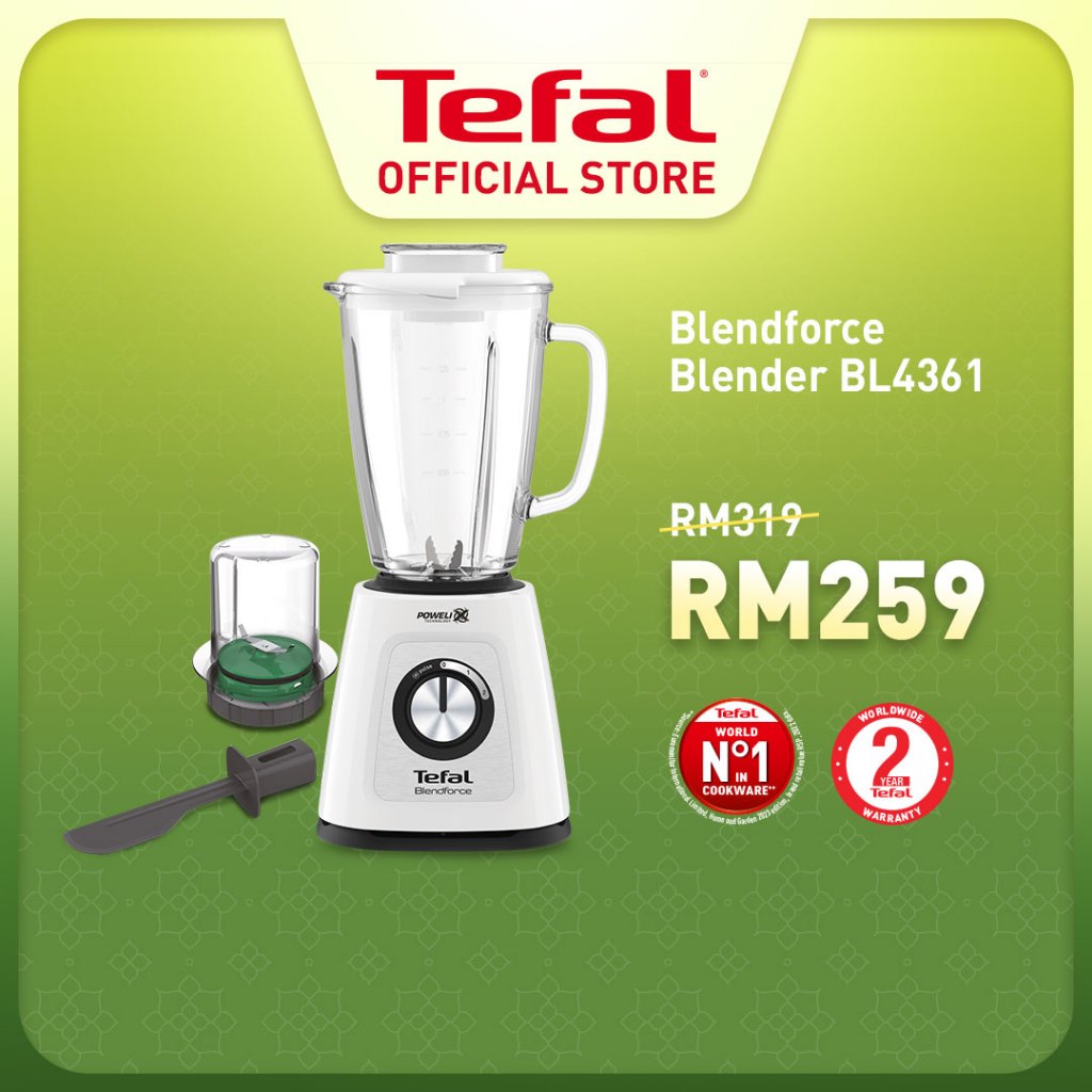 Tefal Blendforce 2 Blender Glass 2.0L (BL4361) (Blender/ Pengisar) | Shopee Malaysia