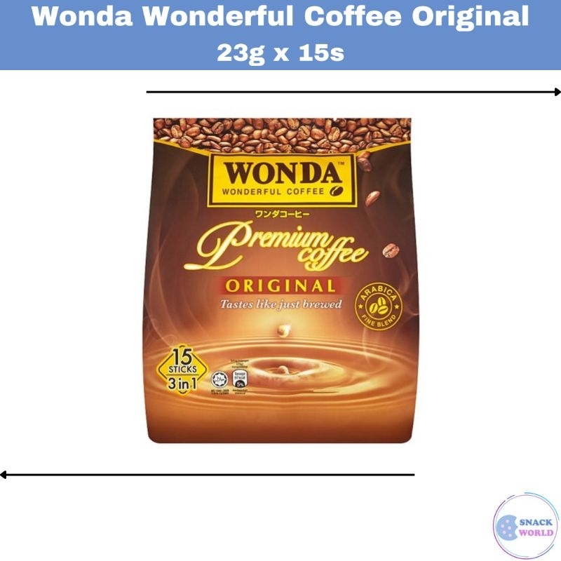 Wonda Wonderful Coffee Original 3 in 1 Premium Coffee 23g x 15s ...