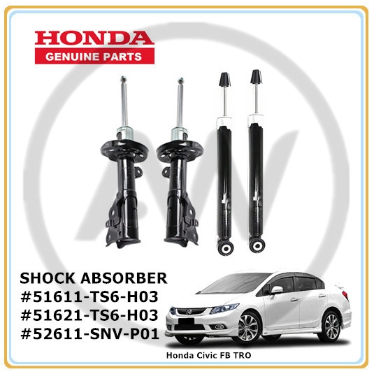 Original Honda Civic FB 1.8 TRO 2012-2015 Front Shock Absorber [1 Pair ...