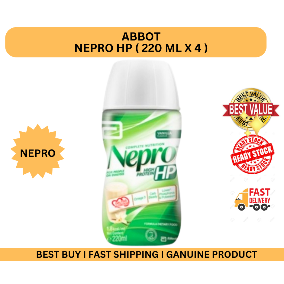 🔥🔥 NEPRO 🔥🔥 NEPRO HP 4 X 220ml RM49.90 [ COMPLETE NUTRITON/HIGH PROTEIN ...