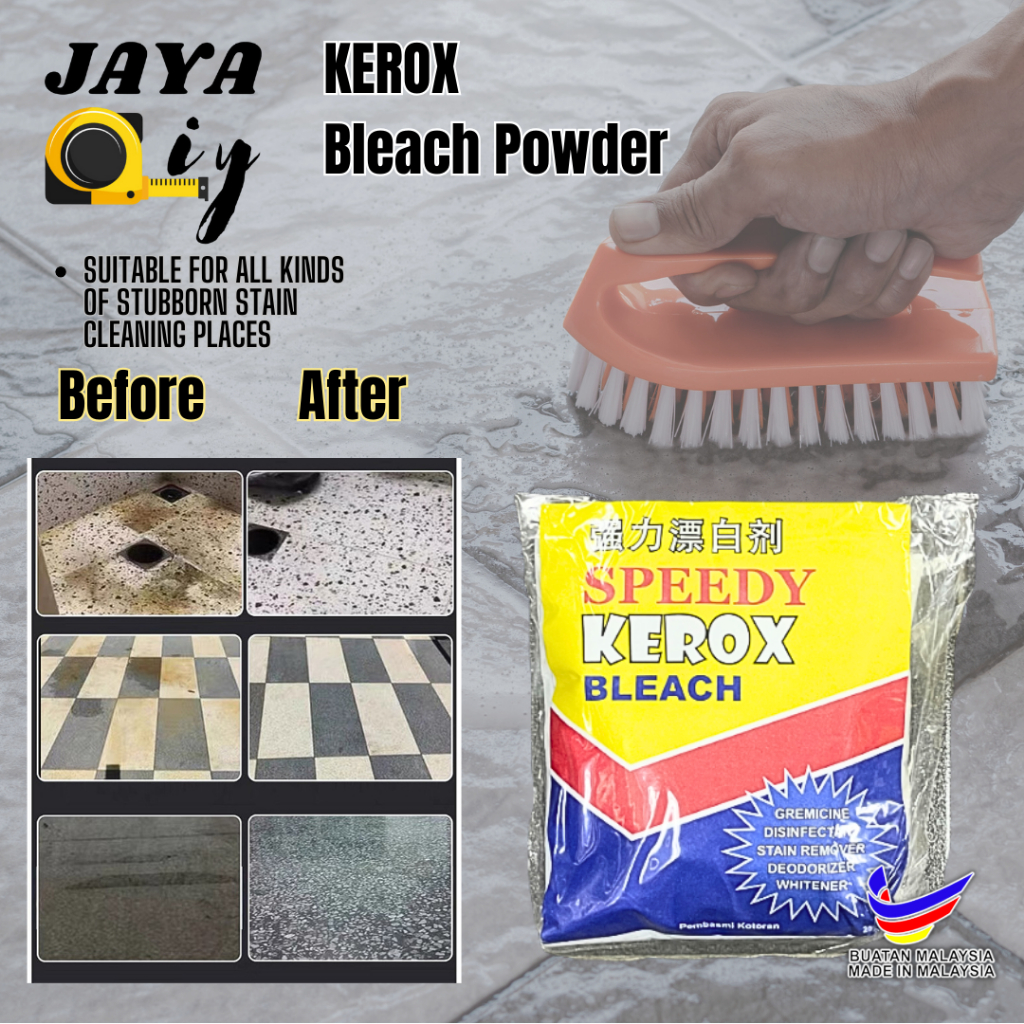 Kerox Bleach Powder for Floor Cleaning / Pencuci lantai Heavy Stain ...