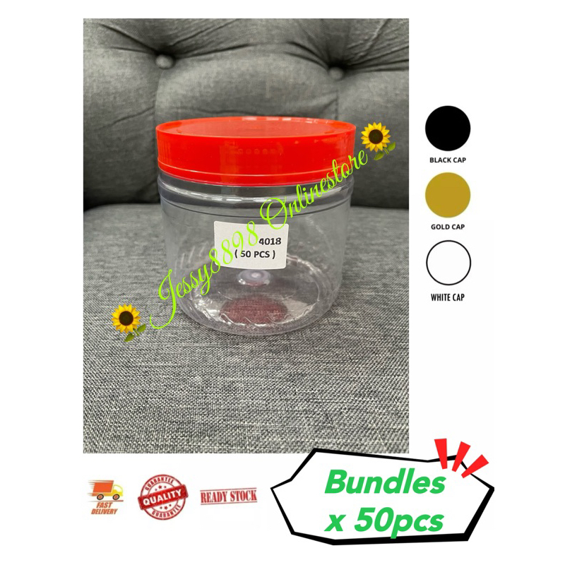 [50PCS]4018 / 1000ml BALANG KUIH/ PET Container/ Balang kueh/ Balang ...