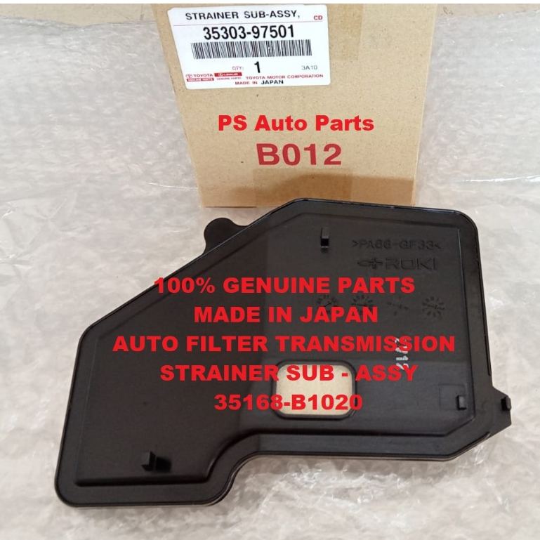 Toyota Auto Filter Transmission - 35303-97501 - GENUINE PARTS TOYOTA ...