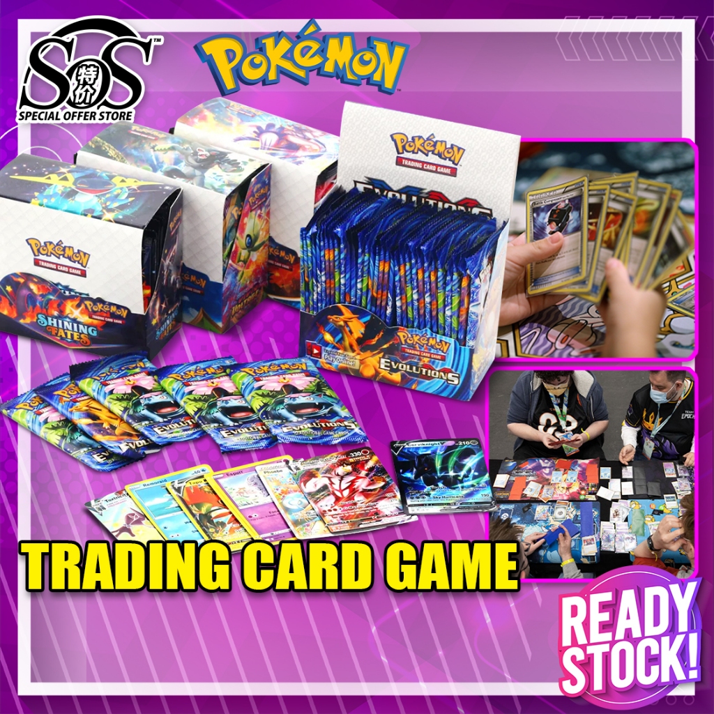 10pcs/pack Pokemon Trading Card Pack Collection | Shopee Malaysia